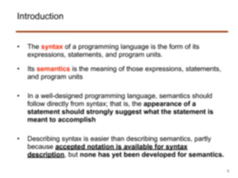 solution chapter 3 describing syntax and semantics presentation