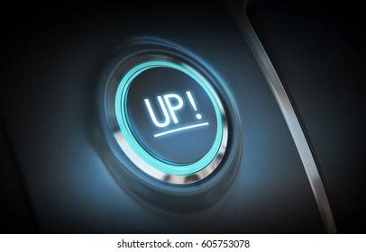 Blue Glowing Restart Button On Metallic Stock Illustration Shutterstock