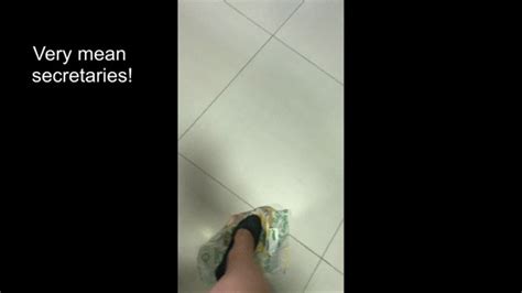 Mean Secretaries Take It On Their Bosses By Stomping Their Meals High Heels Trample Shoejob