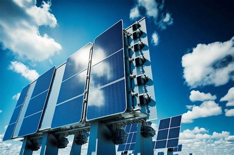 Premium Ai Image Solar Panel Against Sky Generative Ai