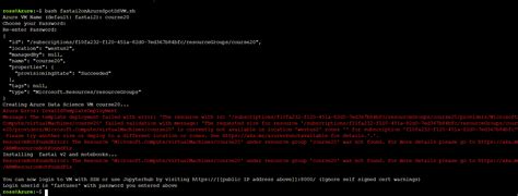Azure Setup Error Invalidtemplatedeployment Part 1 2020 Fastai Course Forums