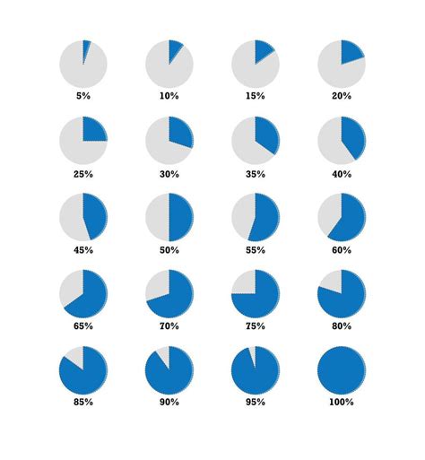 20 Set Pie Chart Percentage Graph Design Infographic Vector 3d Pie Chart 39881199 Vector Art