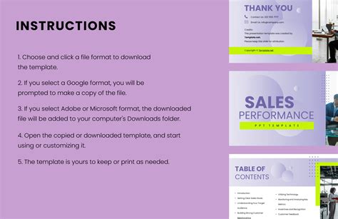 Sales Performance PPT Template In PPT PDF Google Slides Apple Keynote Download Template Net