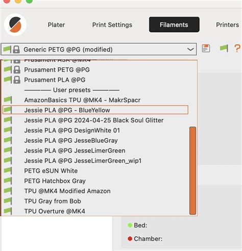 Missing Filament User Preset Prusaslicer Prusa3d Forum