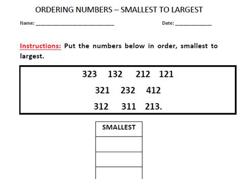 Free Ordering 3 Digit Numbers Worksheet Tes Download Free Ordering 3 Digit Numbers Worksheet