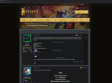 Forums Dark Mode For Hypixel Forums Website Hypixel Forums