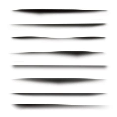 Set Of Paper Divider Page Shadow Separation 15271579 Png