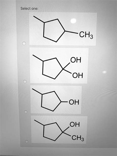 SOLVED Select One CH3 OH OH OH OH CH3