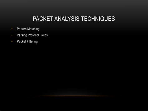 Ppt Packet Analysis Powerpoint Presentation Free Download Id2671662