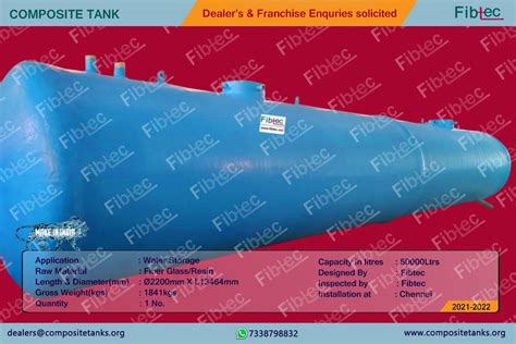 Blue Fibtec Underground Water Tank At ₹ 370000 Piece In Chennai Id 2850435784573