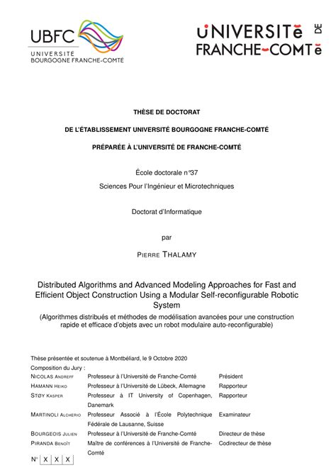 Pdf Distributed Algorithms And Advanced Modeling Approaches For Fast And Efficient Object