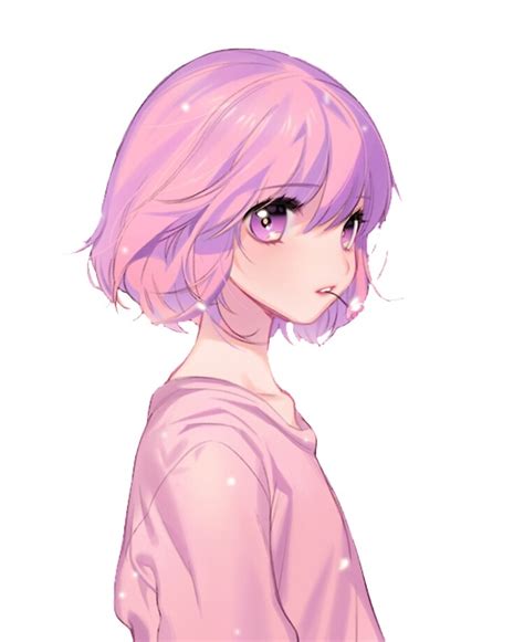 Pink Hair Anime Girl Horns Bubbles Jacket Anime Hd Wa