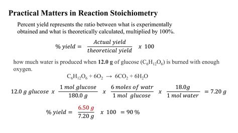 Chemical Reaction Stoichiometry Ppt