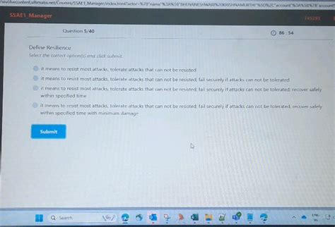 SSAE1 Manager 745293 Question 5 40 Define StudyX