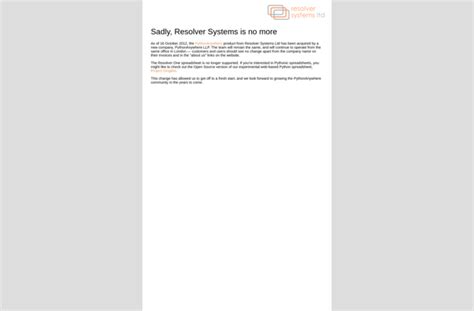 resolver one advanced spreadsheet analysis and automation sugggest