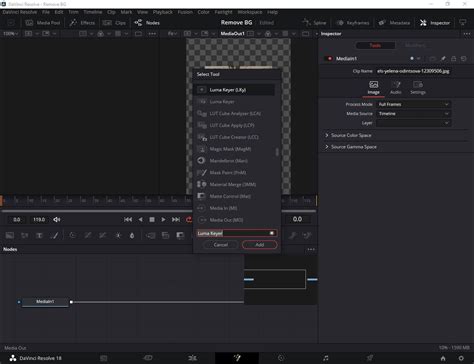 how to remove bckground in davinci resolve 18 edits 101
