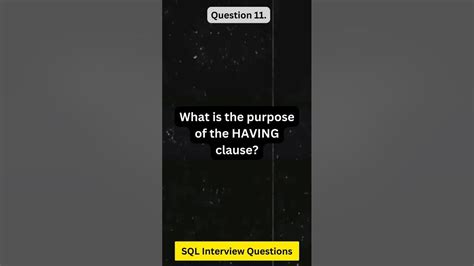 11 Sql Interview Questions And Answers By Sandeep Dalal Cse The Purpose Of The Having