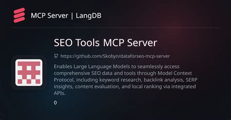 Seo Tools Mcp Server Langdb