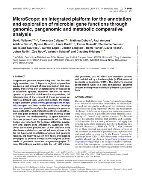 Pdf Microscope An Integrated Platform For The Annotation And