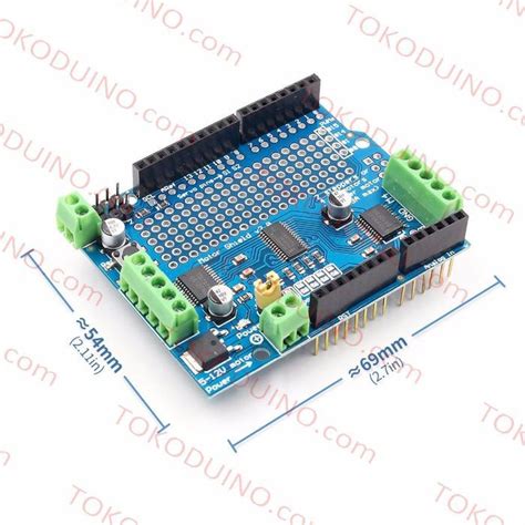 Jual Motor Shield V20 Tb6612 Pca9685 Servo Stepper Dc Motor I2c