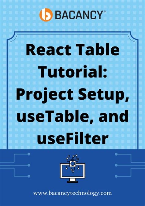 React Table Tutorial Project Setup Use Table And Usefilter Pdf
