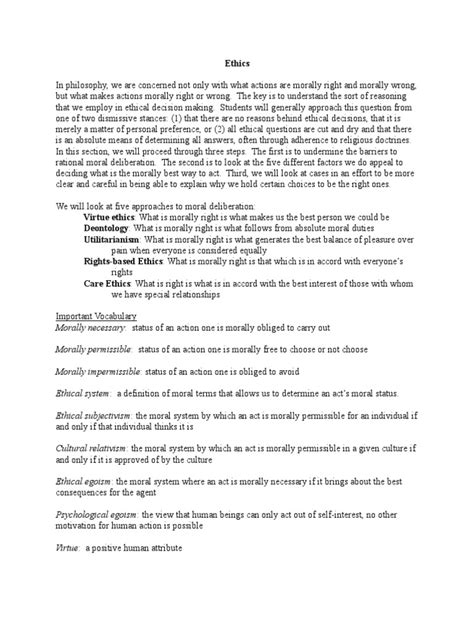 Ethics Module Pdf Divine Command Theory Morality