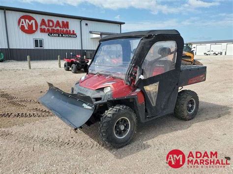2014 Polaris Ranger 800 Utv Gasoline Adam Marshall Land And Auction Llc