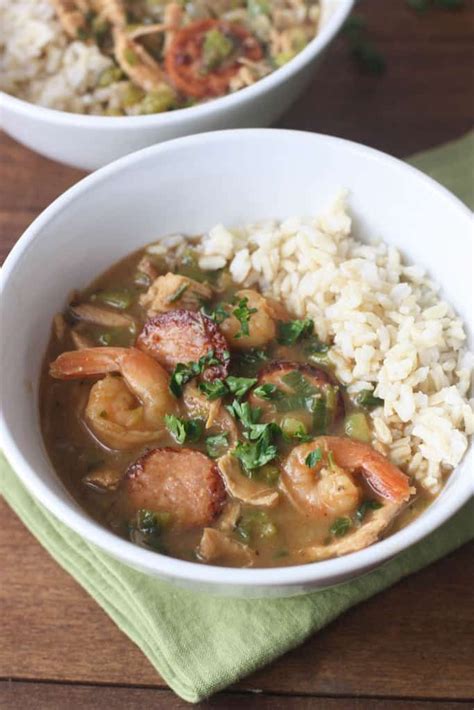 Seafood Gumbo Recipe With Calamari And Scallops Shrimp And Sausage
