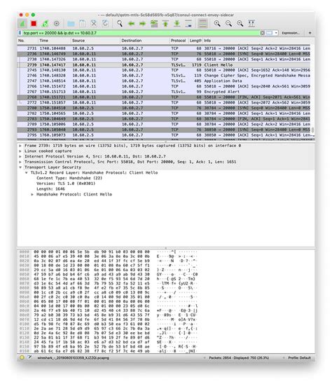 verifying service mesh tls in kubernetes using ksniff and wireshark