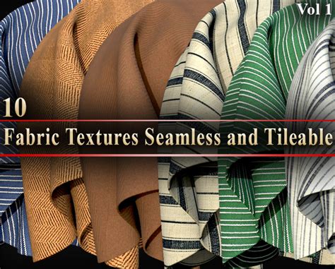 10 Fabric Textures Seamless And Tileable Vol 1