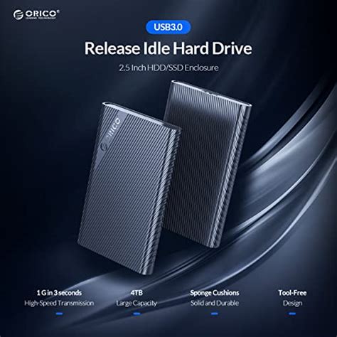 ORICO 2 5 Hard Drive Enclosure USB 3 0 To SATA Portable External Enclosures For 7mm 9 5mm SSD