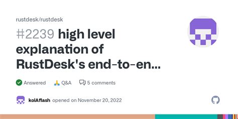 High Level Explanation Of Rustdesk S End To End Encryption Rustdesk Rustdesk Discussion