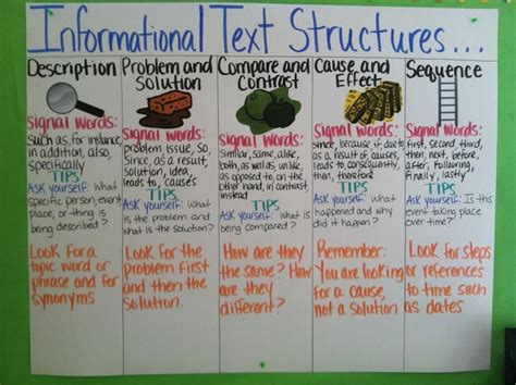 informational text structures poster by britanny bqbarnes