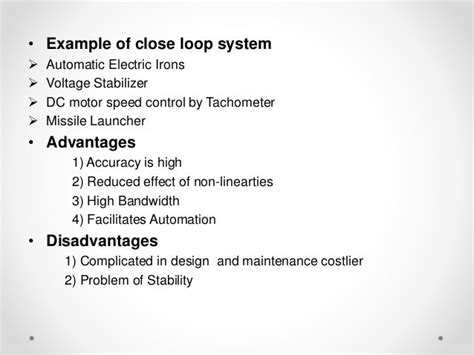 Introduction To Control System Open Loop System And Close Loop Syst
