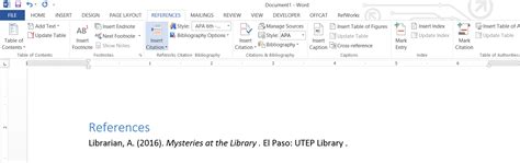 Creating A Reference List And In Text Citations In Microsoft Word Manually Rhetoric