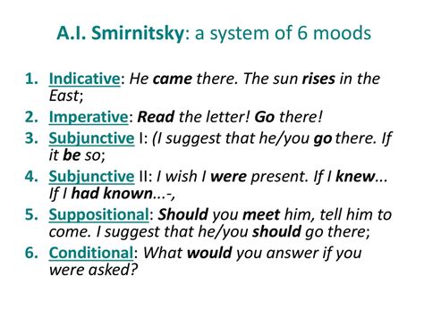 The Verb Mood And Modality Online Presentation