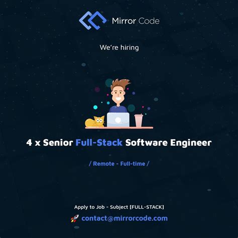 Mirror Code On Linkedin Hiring Developer Hiring Mirrorcode Frontend Fullstack Netdeveloper