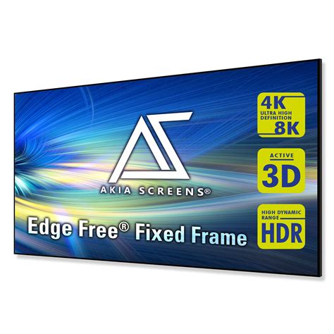 Top Edge Free Fixed Frame Projector Screens For Your Home Akia Screens