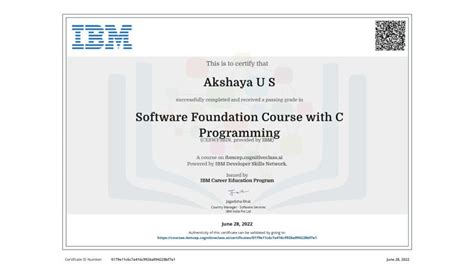 Akshaya U S On Linkedin Ibm C Python