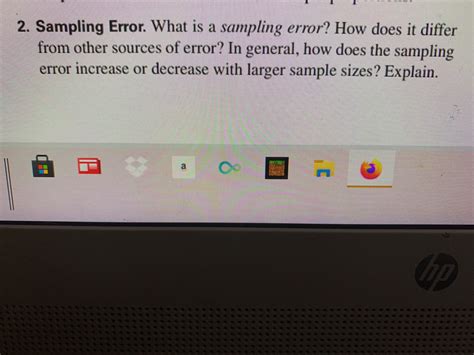Sampling Error