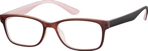 Zenni Preppy Rectangle Prescription Glasses Universal Bridge Fit