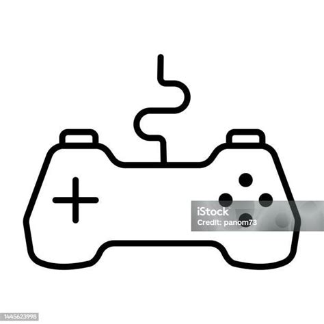 그래픽 디자인 로고 웹 사이트 소셜 미디어 모바일 앱 Ui에 대 한 조이스틱 게임 컨트롤러 아이콘 벡터 Brand Name Video Game에 대한 스톡 벡터 아트 및