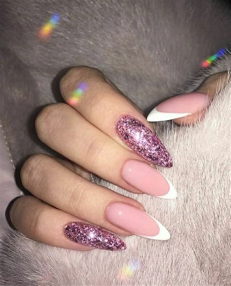 30 Stunning Pink Glitter Nail Designs 2023 Cute Acrylic Nails