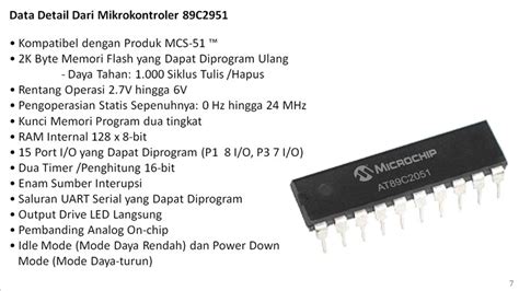 Mengenal Ic Mikrokontroler Microcontroller At89c2051 Dari Atmel