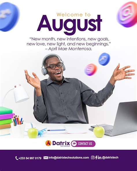 Datrix Tech Solutions Ltd On Linkedin Happynewmonth August Datrixtechsolutionsltd