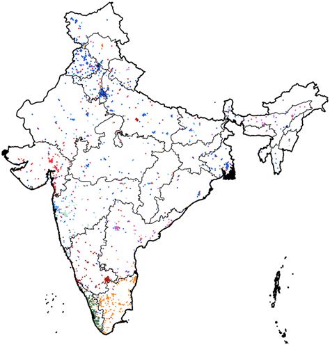 Clustering Of India The 1 485 Pixels Form 8 Clusters With A Modularity