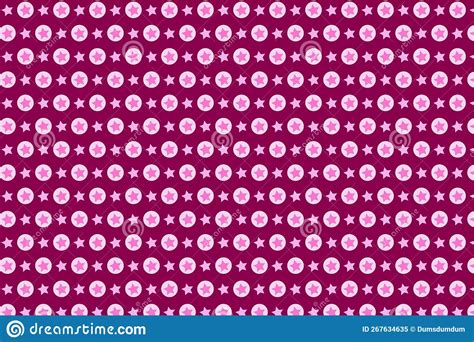 Pattern With Star Patterned Geometric Elements In Pink Tones Abstract Gradient Background Stock