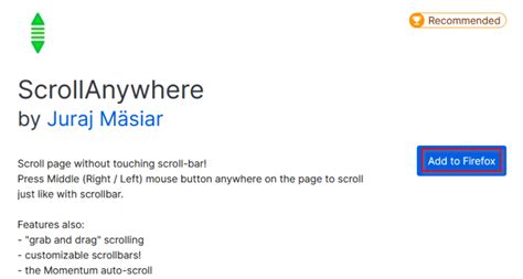 Scroll Web Pages Without Scrollbars Using ScrollAnywhere I Have A PC