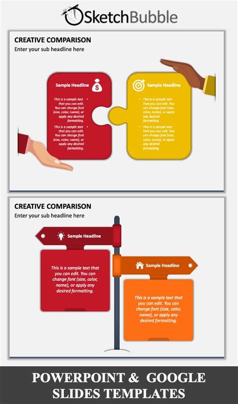 The Powerpoint And Google Slideshow Templates Are Shown In Two