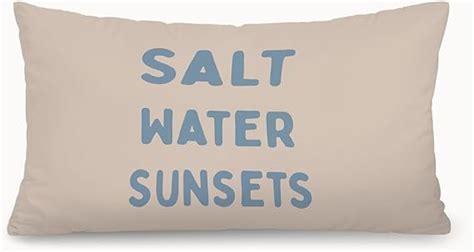 Xydeg Coastal Beach Room Decor 12x20 Pillow Cover Salt